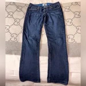 PAIGE | Jeans | Paige Manhattan Dark Blue Boot Cut Jeans | Poshmark